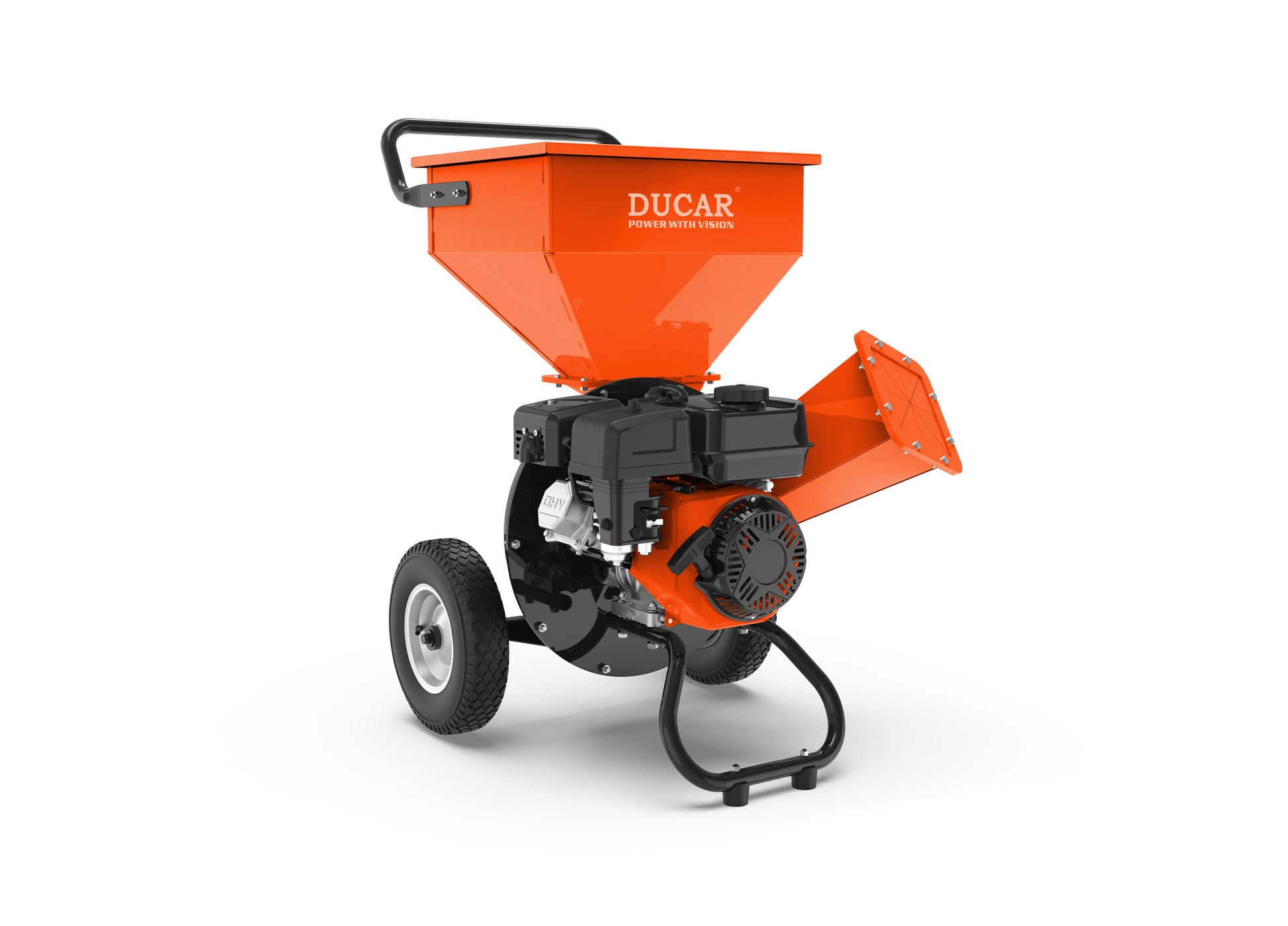 Wood chipper 7HP, 212 cc engine, recoil start — Ducar Canada