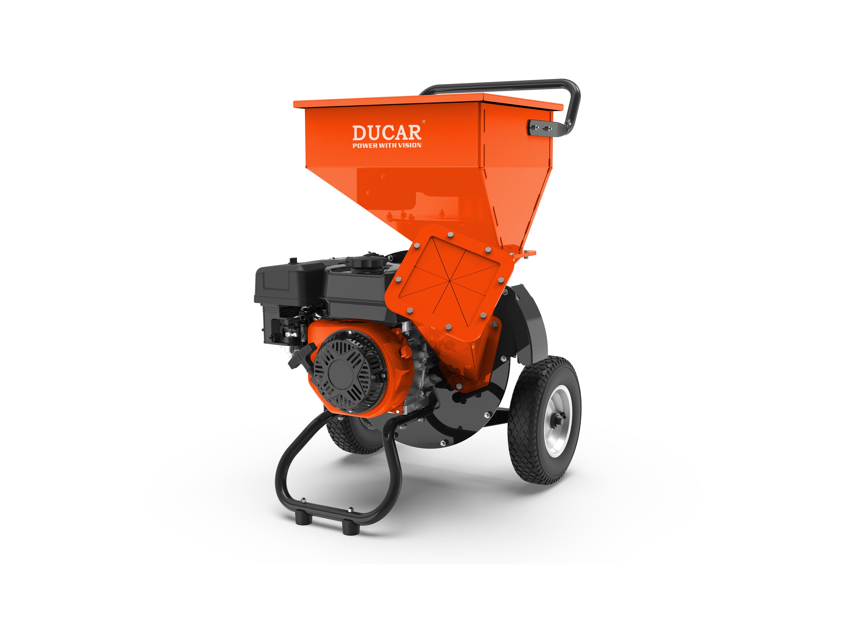 Wood chipper 7HP, 212 cc engine, recoil start — Ducar Canada