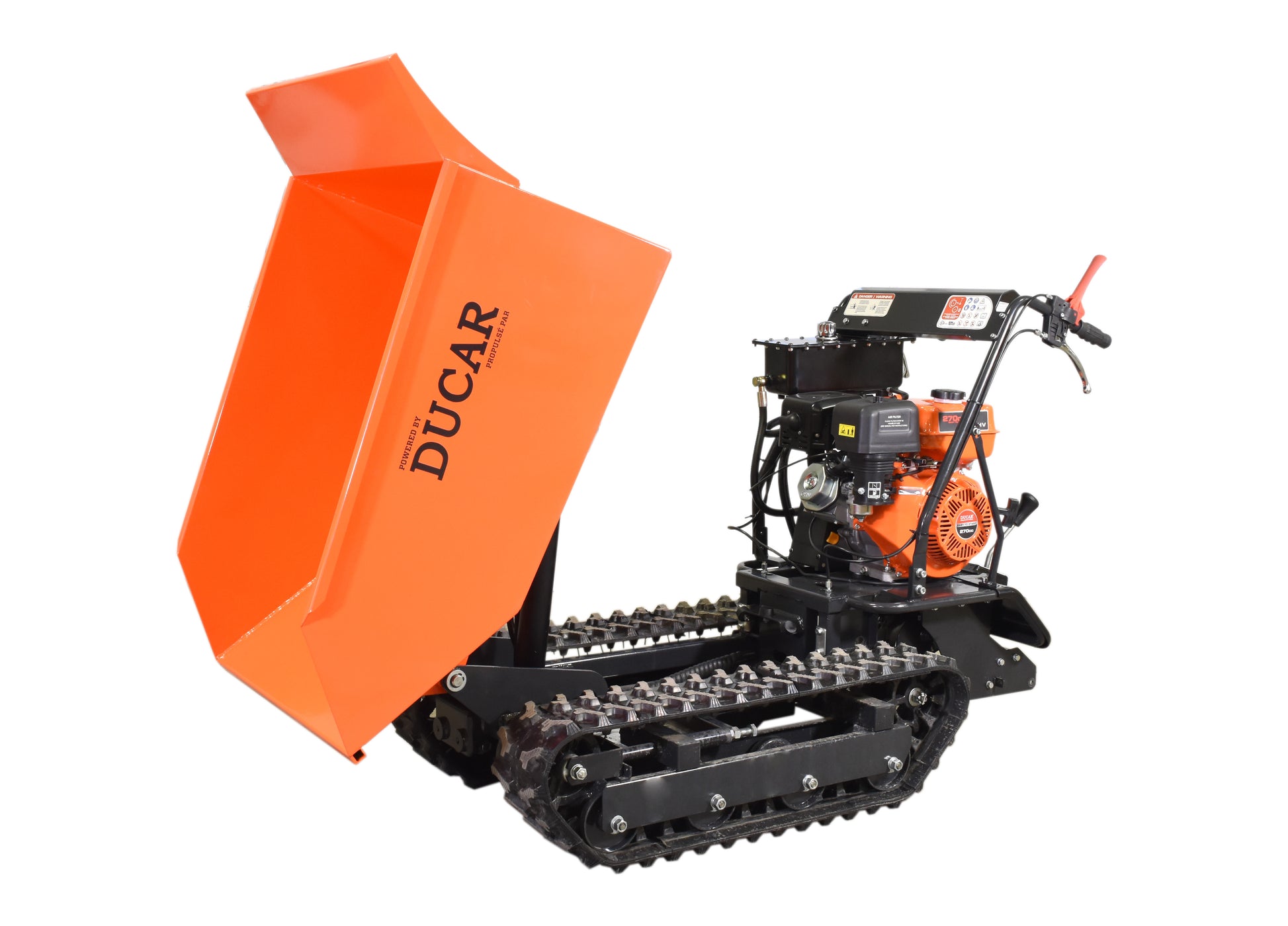 Brouette motorisée à chenilles, capacité 1102 lb — Ducar Canada
