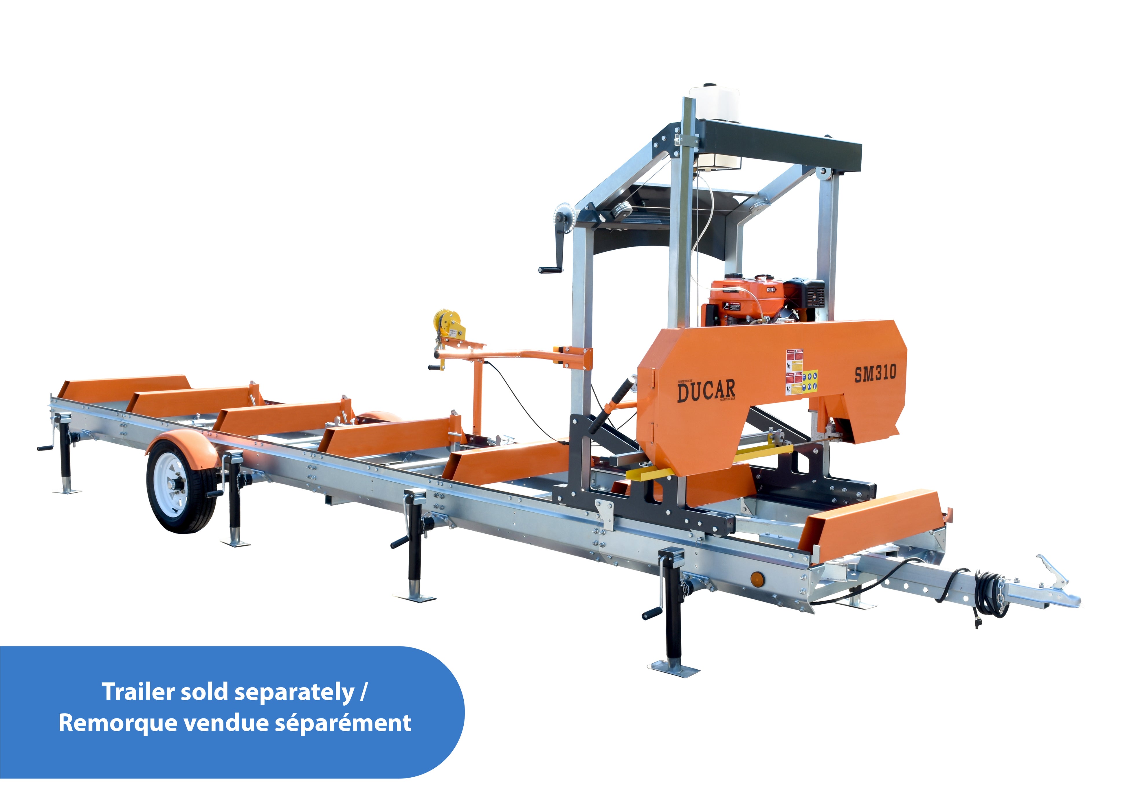 31″ Portable Sawmill, 15 HP, 420 cc — Ducar Canada